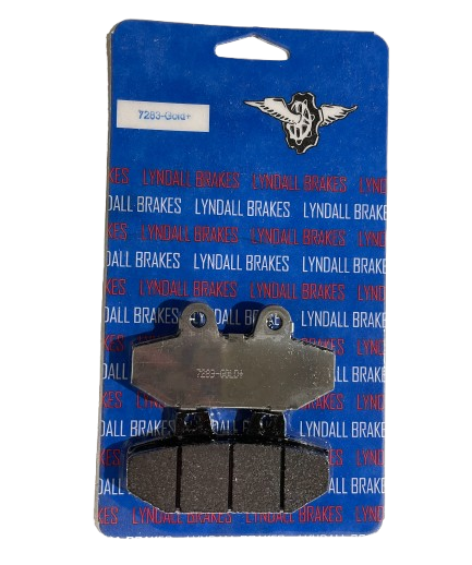 Lyndall Brakes Gold Plus Racing Brake Pads for 2018-2021 Harley-Davids
