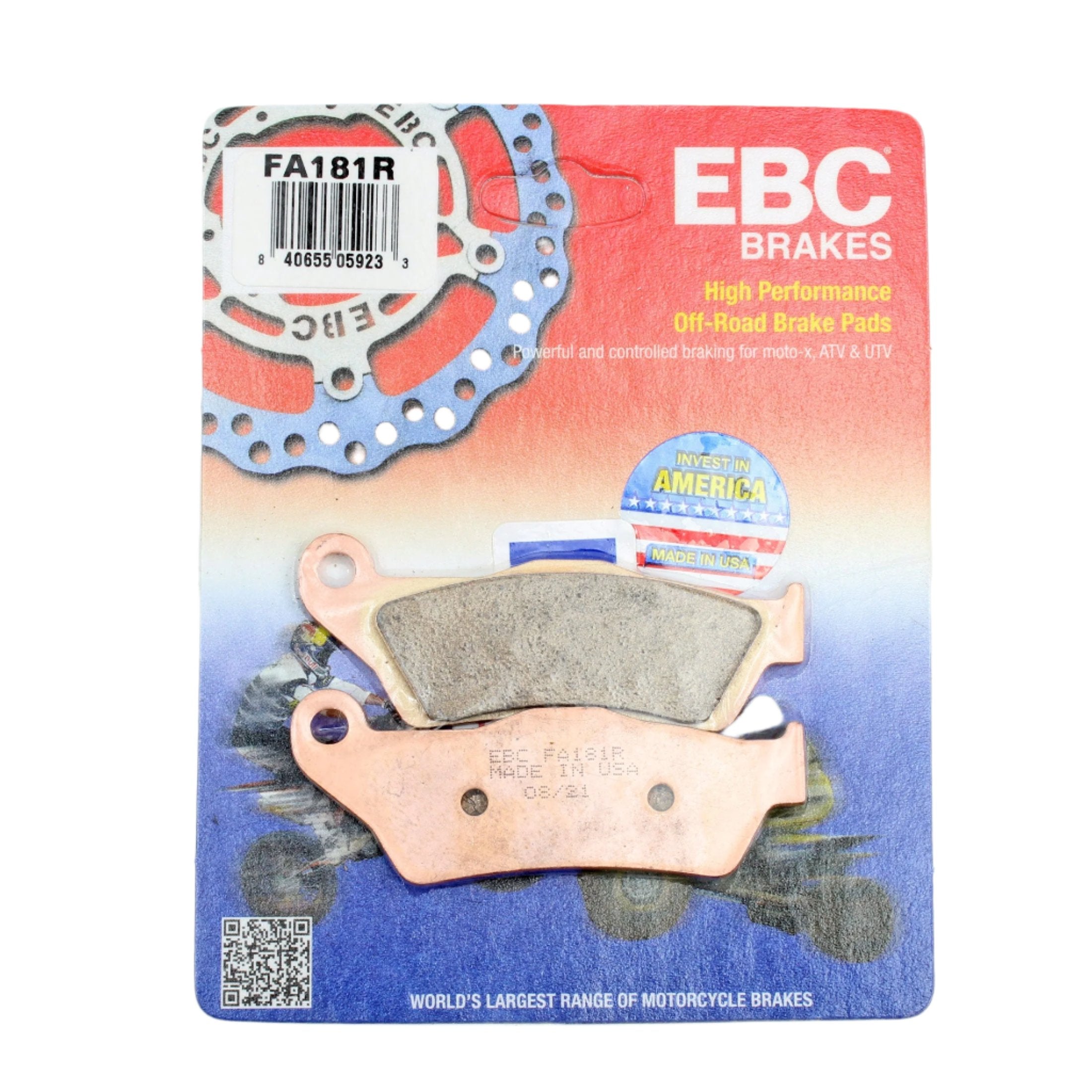 EBC Semi-Sintered R Brake Pads for 2021 Yamaha Tenere 700:XTZ07 - Fron