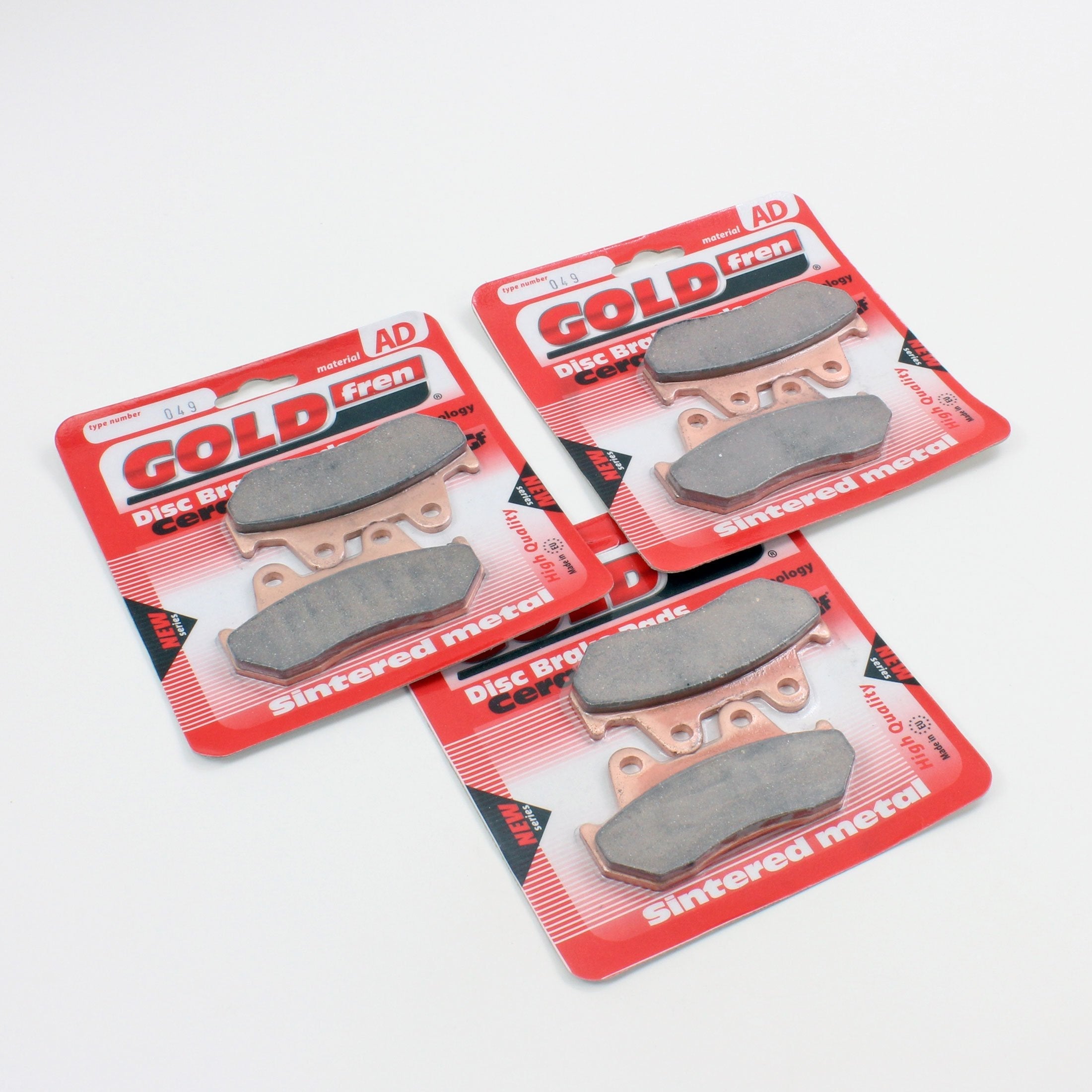 GoldFren Brake Pad Set AD Ceramic for 1986 Honda Goldwing 1200:GL1200S