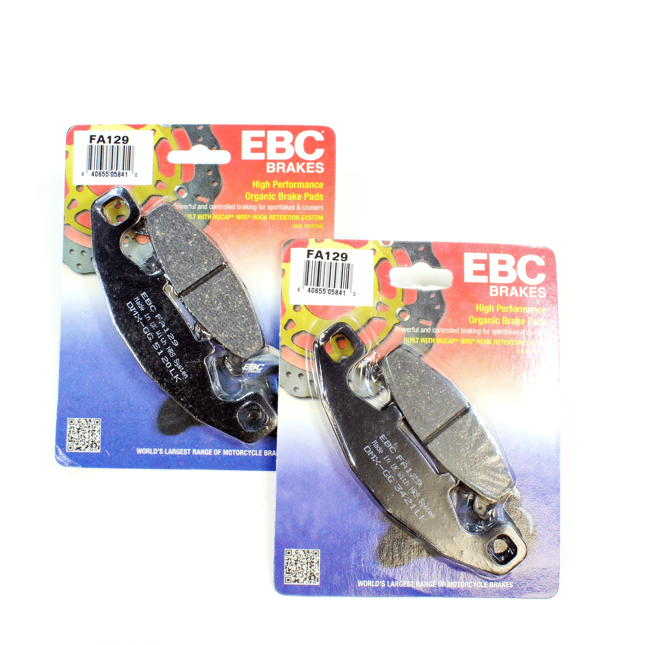 EBC Brake Pad Set Organic for 1988-1996 Kawasaki Ninja 600R:ZX600C-Fro