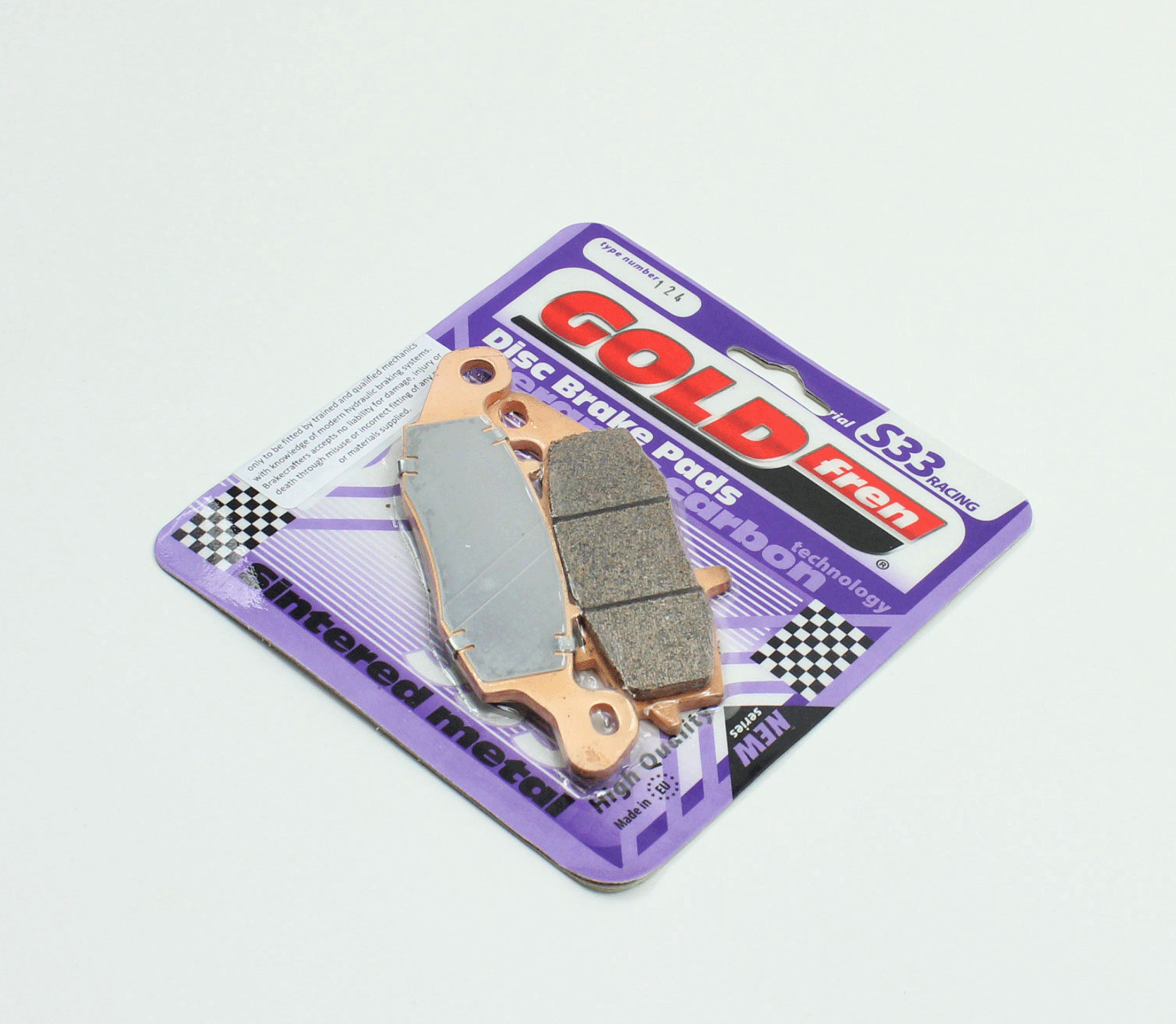 GoldFren Brake Pads S33 Ceramic Carbon for 2009-2015 Suzuki Boulevard: