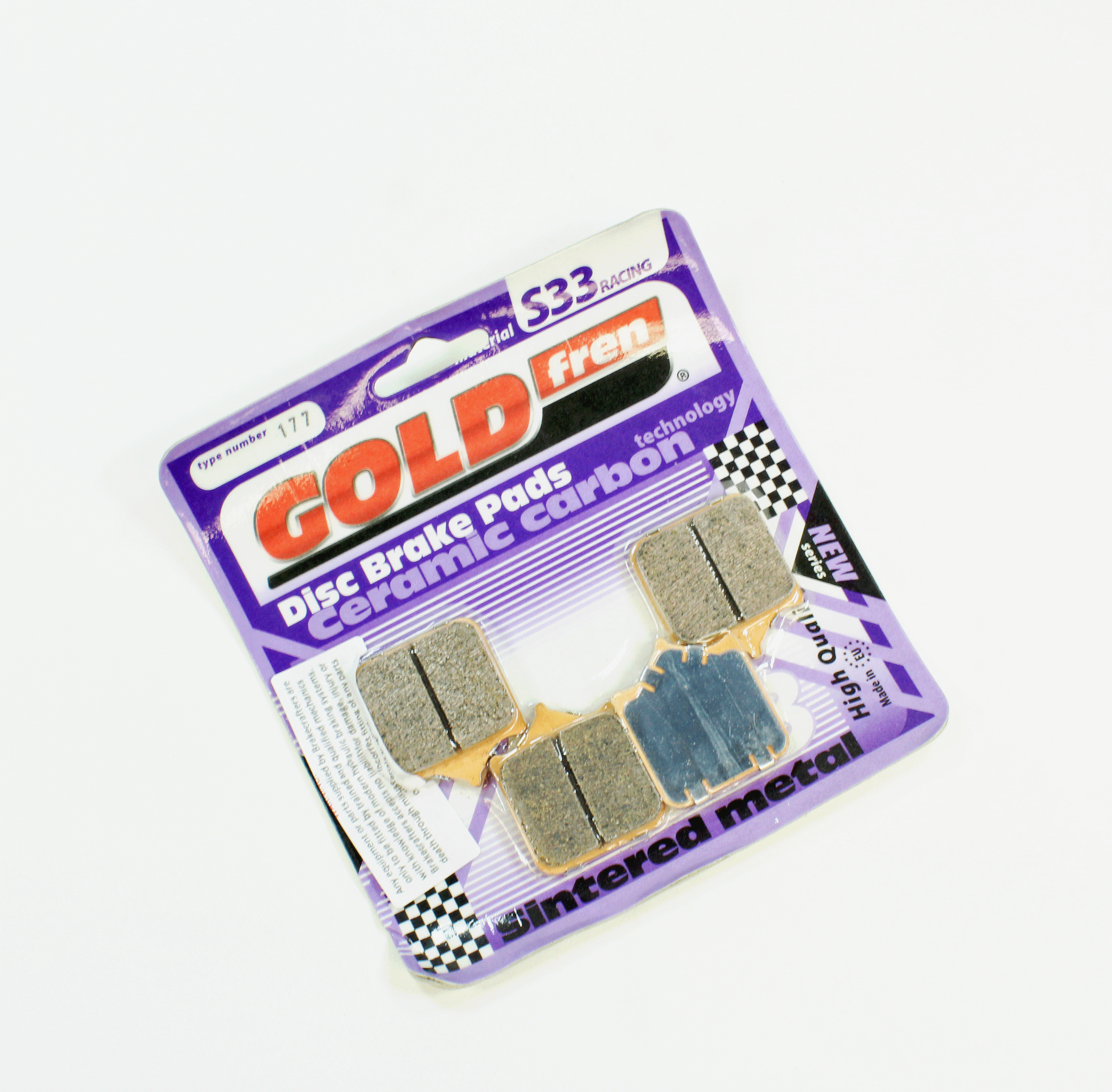 GoldFren Brake Pads S33 Ceramic Carbon for 2003-2004 Ducati 999 S-Fron